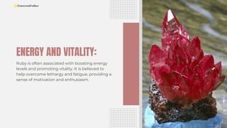 Healing properties of Ruby gemstone Online | PPT