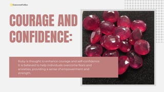 Healing properties of Ruby gemstone Online | PPT