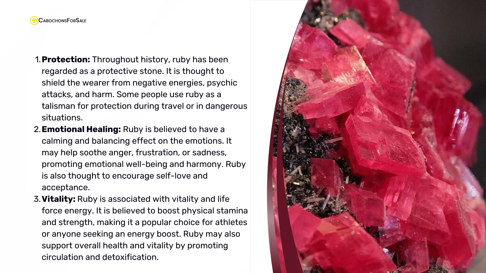 ruby gemstone Healing Properties and Metaphysical Beliefs | PPT