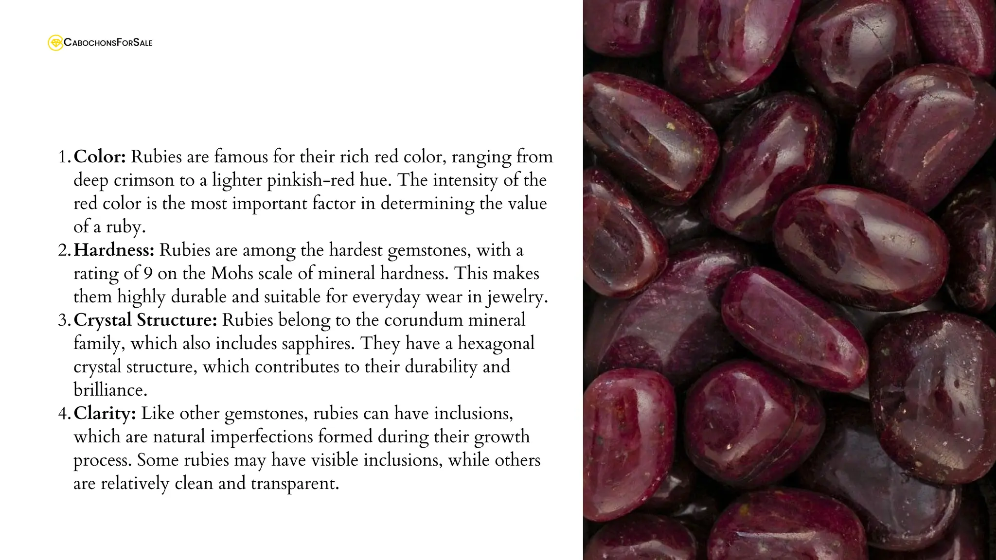 Ruby Gemstone Properties and Characteristics | PPT