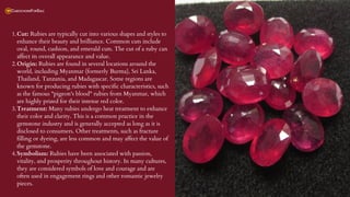 Ruby Gemstone Properties and Characteristics | PPT