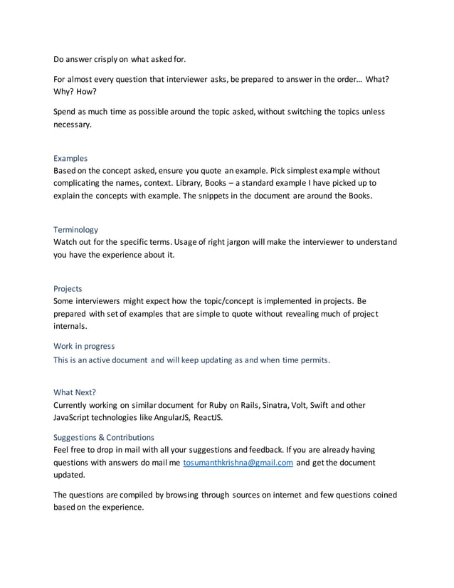 Ruby Interview Questions | PDF