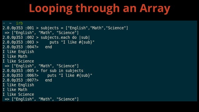 Ruby Introduction Ppt Free Download