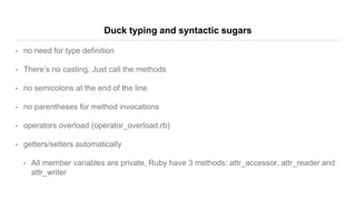 Ruby introductions | PPT
