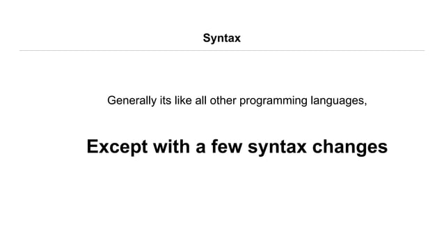 Ruby introductions | PPT