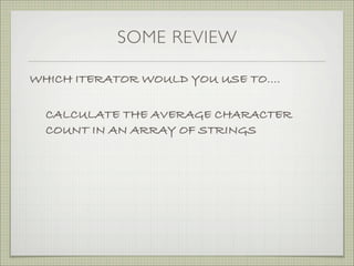 Ruby iterators | PPT