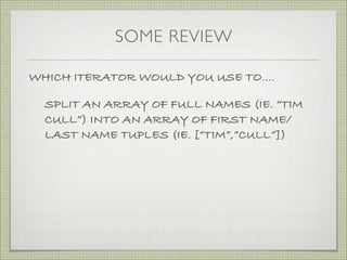 Ruby iterators | PPT