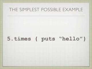 Ruby iterators | PPT