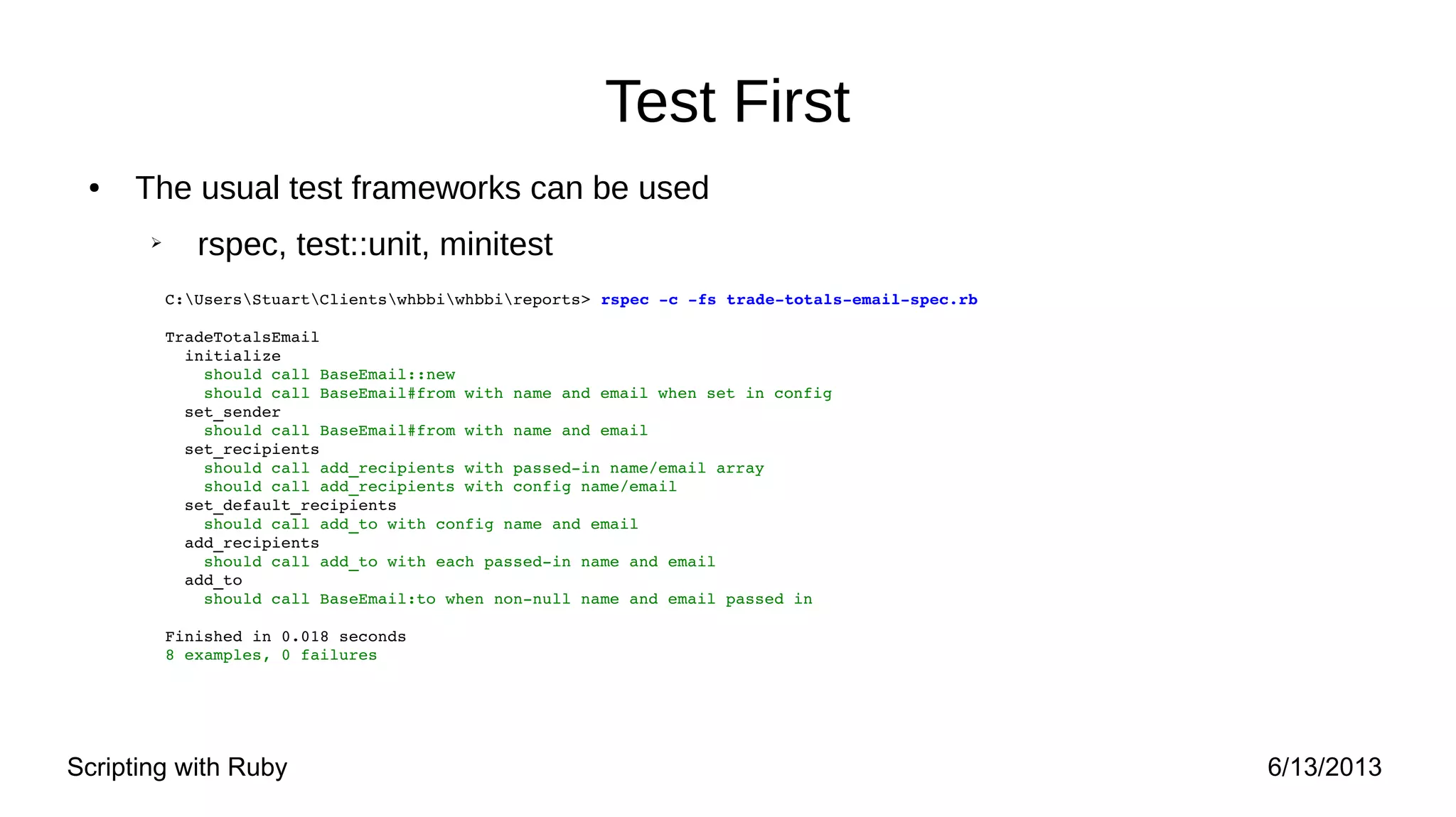 Ruby Scripting | PPT