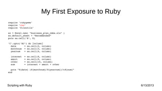 Ruby Scripting | PPT