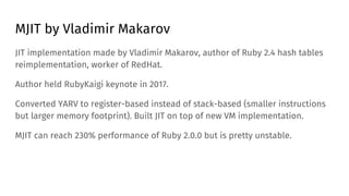 Ruby JIT Compilation - Mykhail Bortnyk | PDF