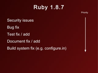 Fate of Ruby 1.8 | ODP