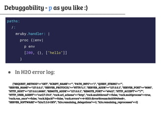 How happy they became with H2O/mruby and the future of HTTP | PPT