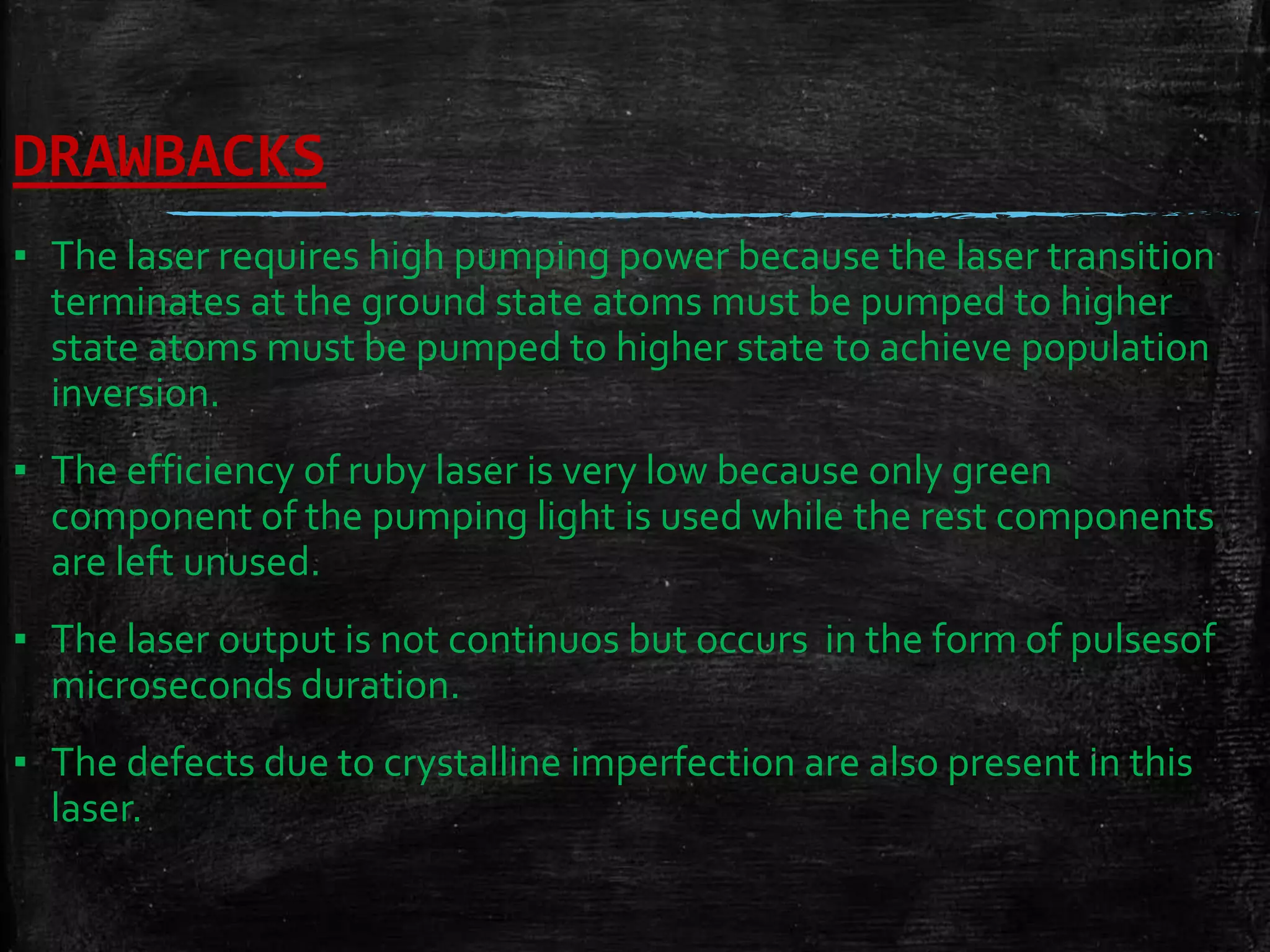 Ruby laser (Simple, Short and Easy) | PPTX