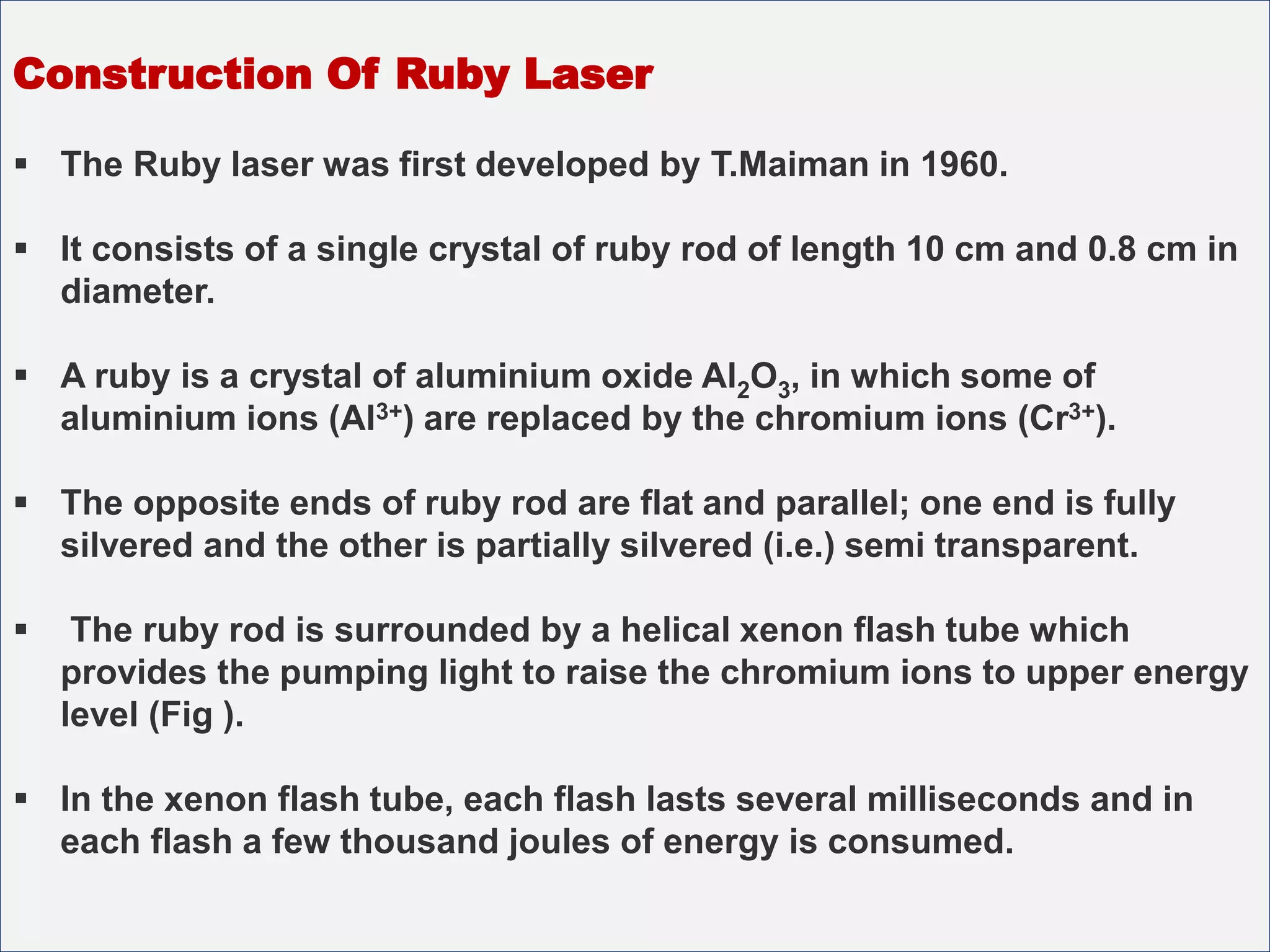 Ruby laser | PPTX