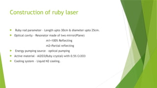RUBY LASER physics topics for engineering physics .pptx