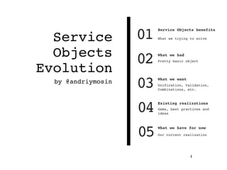 Service Objects Evolution | PPT
