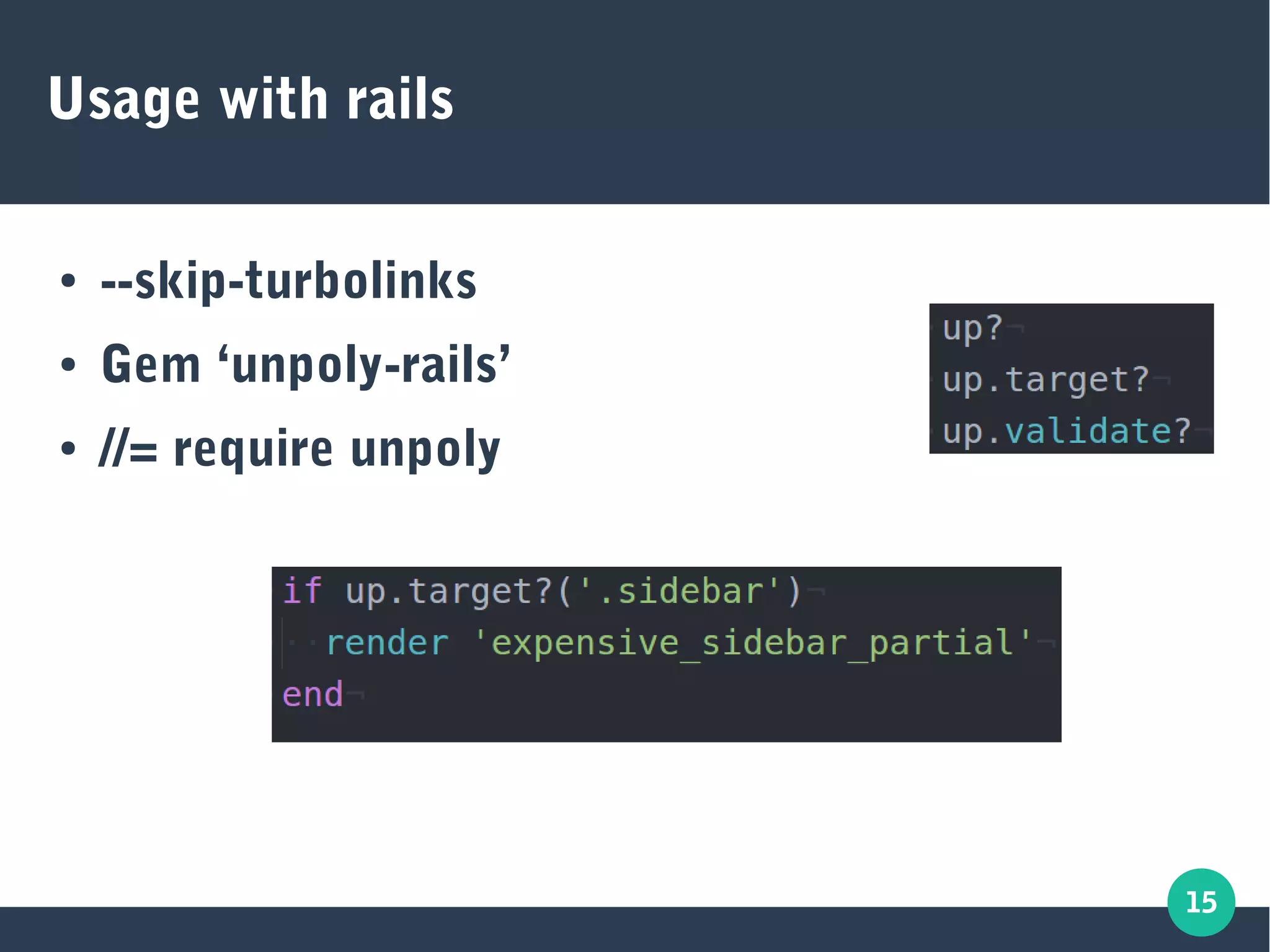 Unpoly - Progressive enhancement framework | ODP