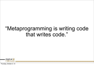 Basics of Metaprogramming in Ruby | PPT