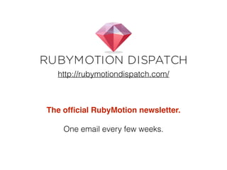 A brief intro to RubyMotion | PPT