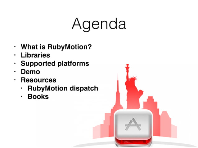 A brief intro to RubyMotion | PPT