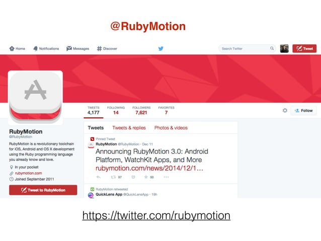 A brief intro to RubyMotion | PPT