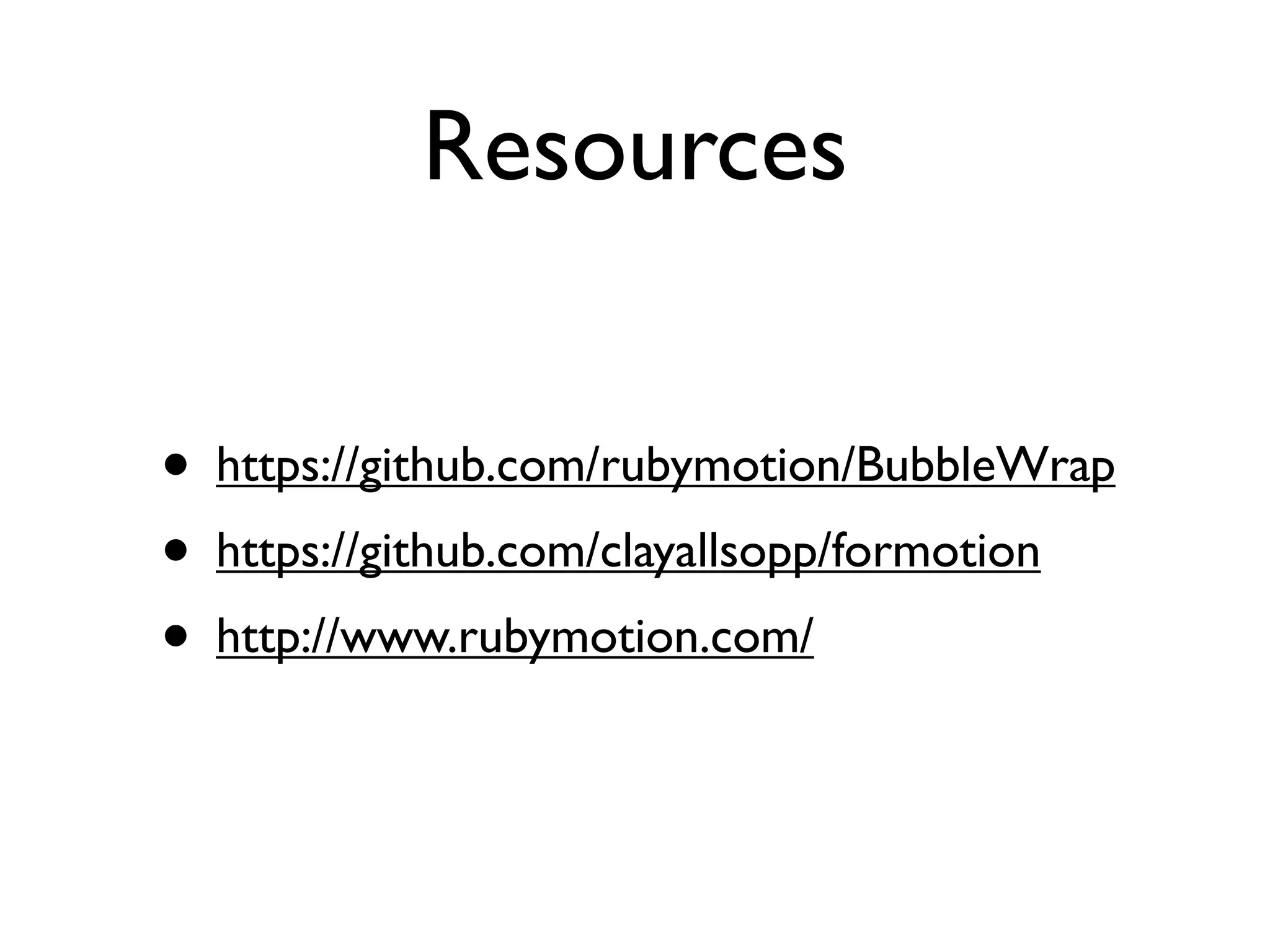 Rubymotion slidedeck | KEY