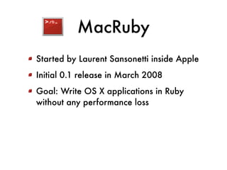 RubyMotion | PPT