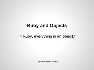 Ruby object model