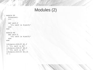 Ruby object model at the Ruby drink-up of Sophia, January 2013 | PPT