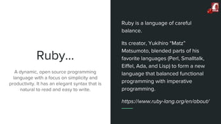 Ruby on rails | PPT