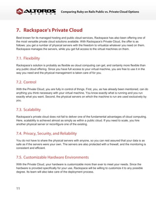 Comparing Ruby on Rails Public vs. Private Cloud Options | PDF