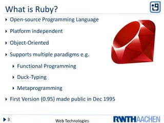 Rails Framework | PDF | Web Development | Internet