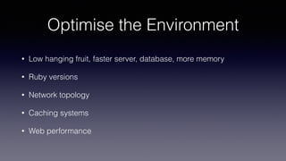 Ruby performance - The low hanging fruit | PDF | Databases | Computer Software and Applications