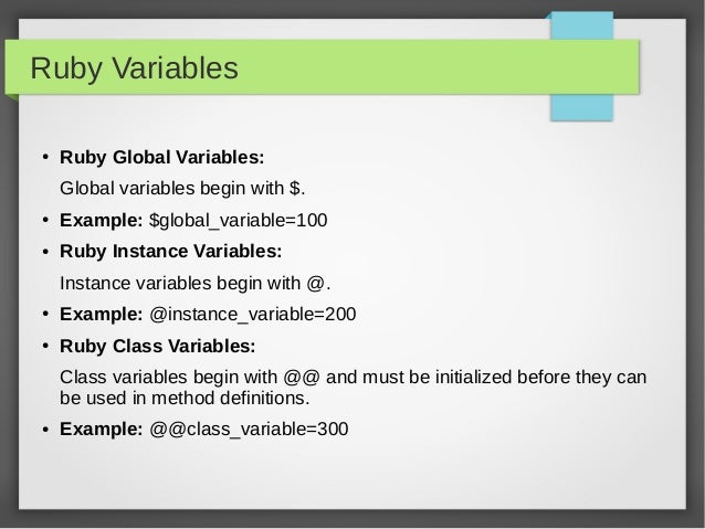Ruby Basics By Rafiq
