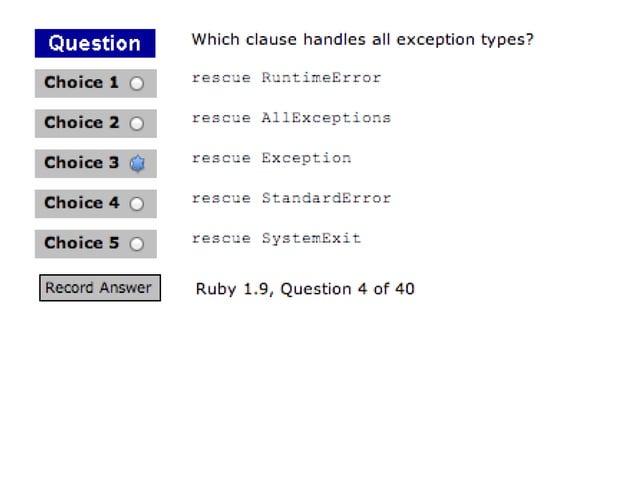 Ruby Certification Exam Preparation | PPT