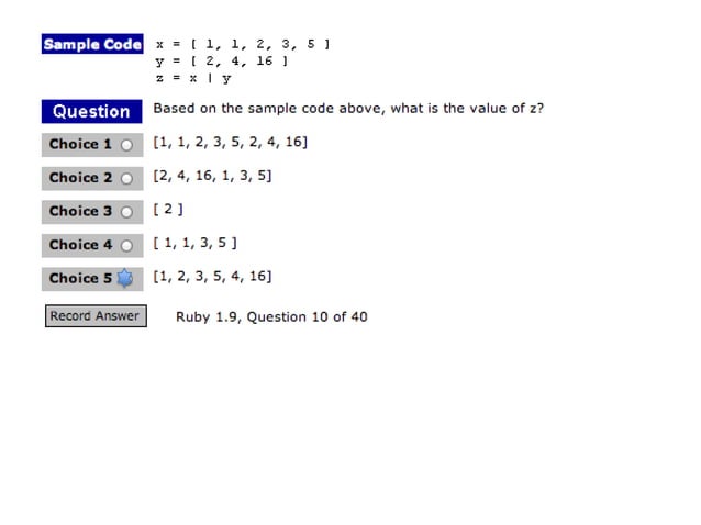 Ruby Certification Exam Preparation | PPT