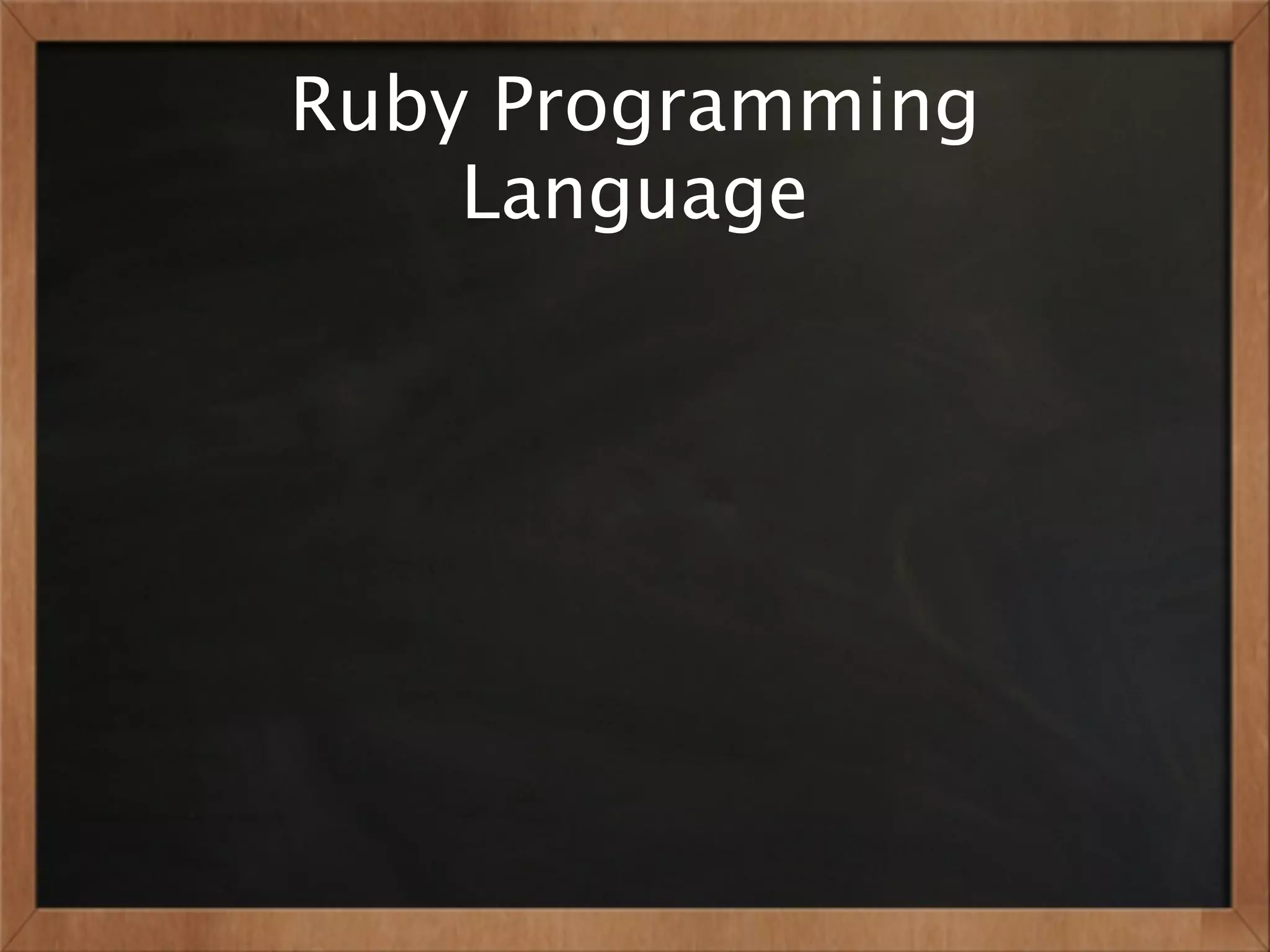 Why I choosed Ruby | KEY