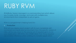 Ruby Presentation | PDF