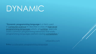 Ruby Presentation | PDF