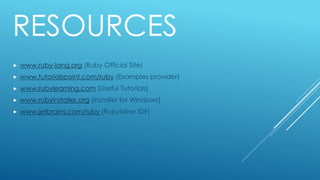 Ruby Presentation | PDF