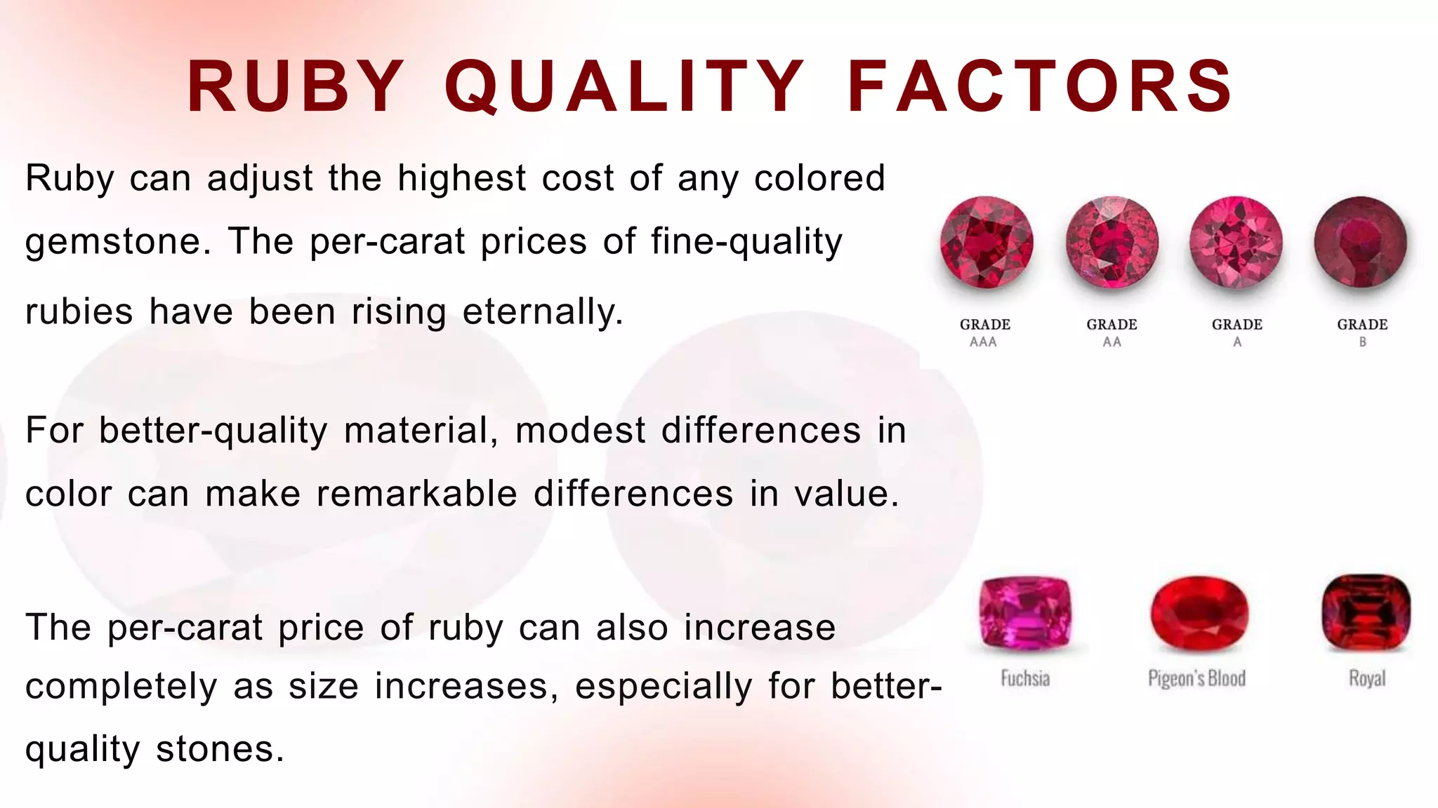Ruby quality factors | PPT