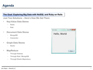 Ruby, rails, no sql and big data | PPT