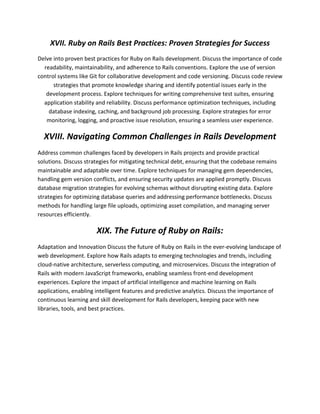 Ruby Rails Web Development | PDF