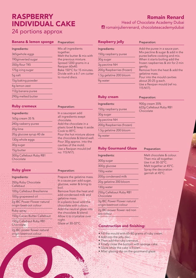 Ruby recipe brochure.pdf | Desserts and Baking | Food & Drink