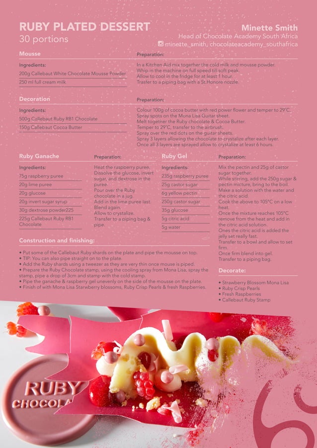 Ruby recipe brochure.pdf | Desserts and Baking | Food & Drink