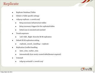 Yet Another Replication Tool: RubyRep | PDF