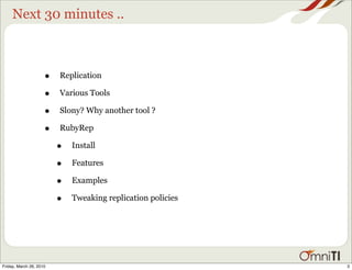 Yet Another Replication Tool: RubyRep | PDF