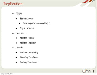 Yet Another Replication Tool: RubyRep | PDF