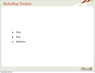 Yet Another Replication Tool: RubyRep | PDF